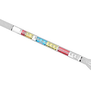 Beer Making Meter, Temperature Resistant Clear Viewing Home Brewing Hydrometer Sensitive Response 0.05 Accuracy Intuitive Display 20% Measuring Range for Home