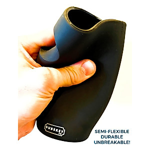 Dubskey CIGAR HOLDER CUP – Silicone Drinking Glass, Built-in Blunt Rest For Outdoors, GOLF, BOATING, CAMPING & TRAVEL, Bourbon, Whiskey, Scotch, Mixers & Cocktails (15 oz) - With Guillotine Cutter