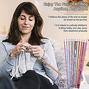 Coopay Long Crochet Hook Set, 11pcs Tunisian Crochet Hooks Multicolor Afghan Crochet Needles for Crocheting, 2mm(B)-8mm(L), Great Knitting & Crochet Supplies Tool Set for Beginner, Crocheter & Knitter