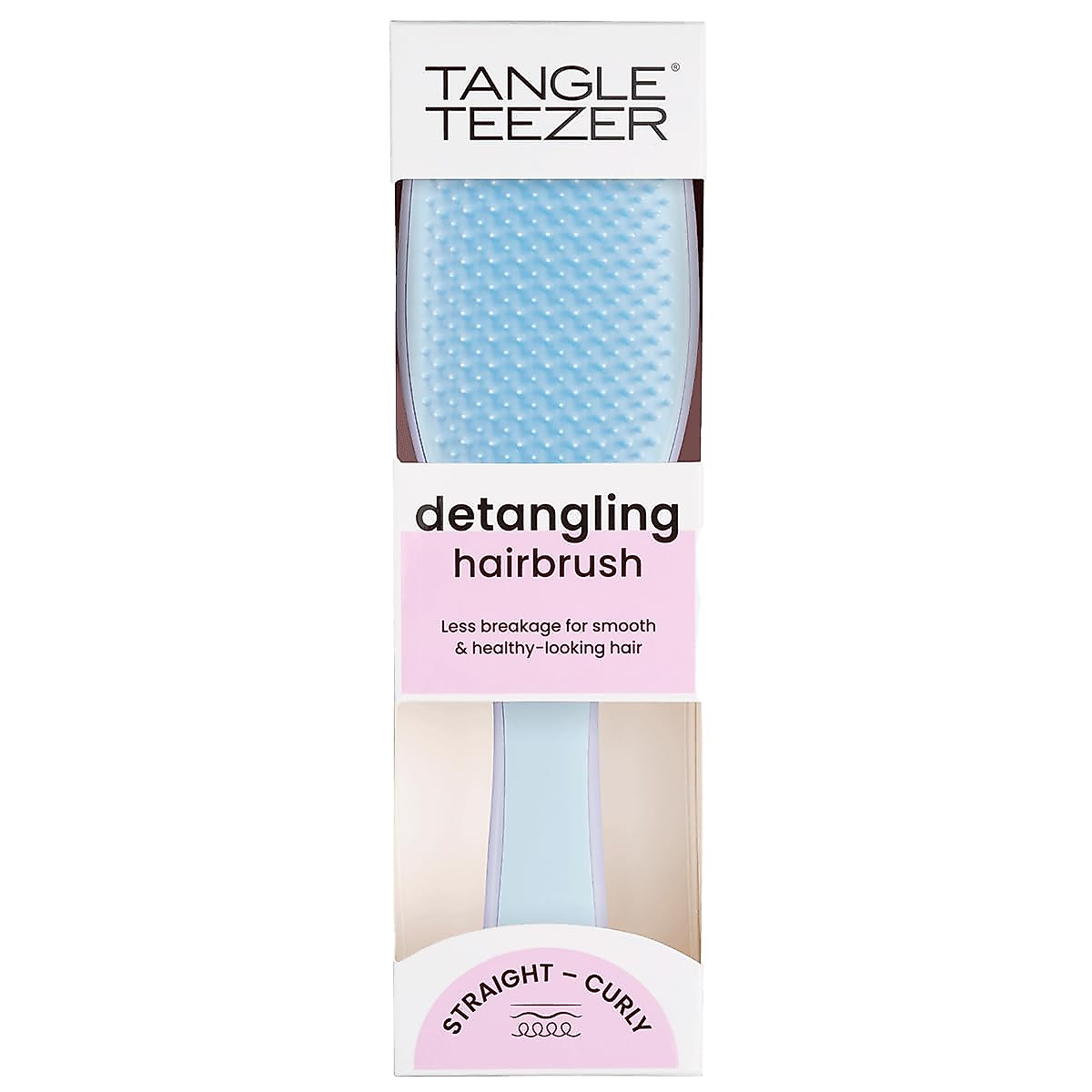 Tangle Teezer | The Wet Detangler Hairbrush for Wet & Dry Hair | For All Hair Types | Eliminates Knots & Reduces Breakage | Lilac Cloud Blue