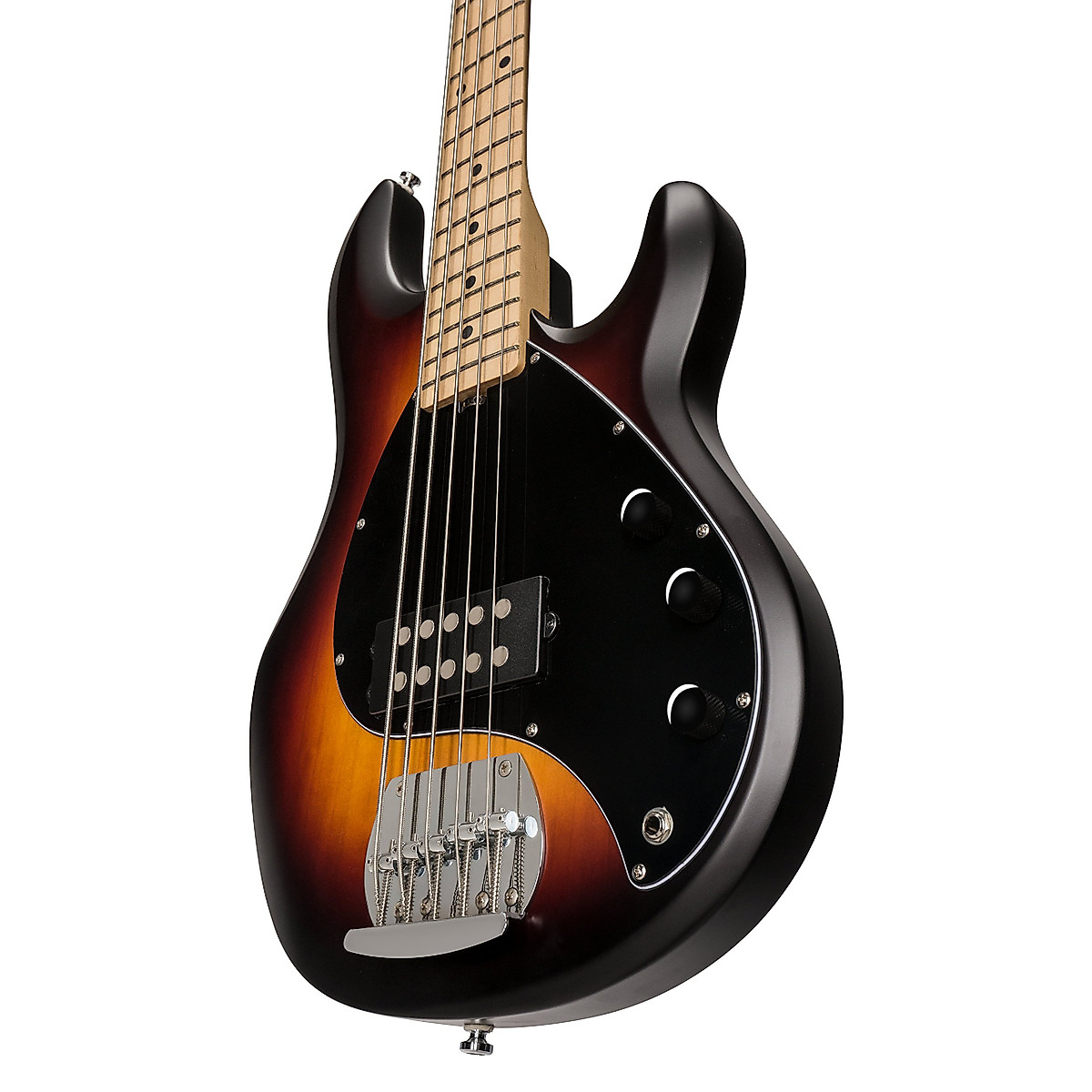 Sterling by Music Man StingRay Ray5 Bass Guitar in Vintage Sunburst Satin, 5-String