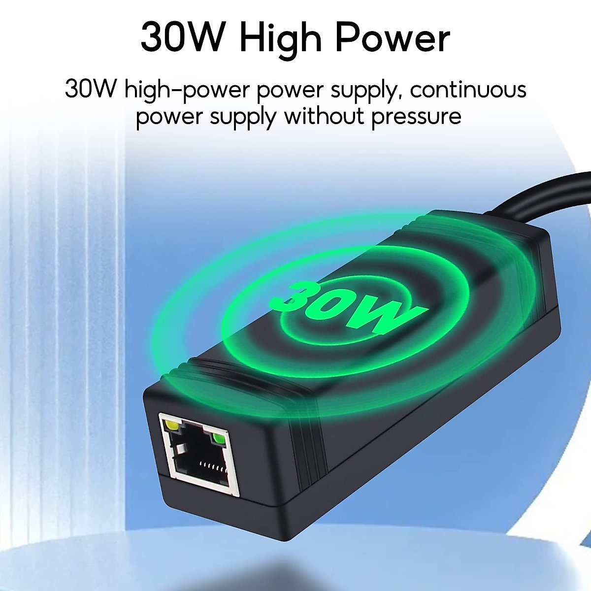 【Upgrade】 SODOLA 30W PoE Splittler, 12V 2.5A Output,IEEE 802.3af/at Standard, Power Over Ethernet Active Splitter Adapter for Security Camera CCTV Surveillance