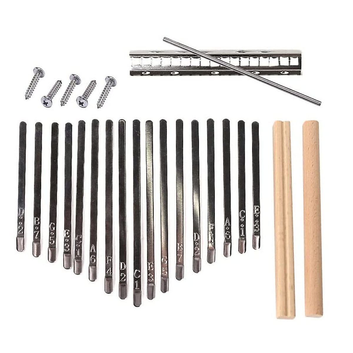 Jiayouy Kalimba Thumb Piano 17 Keys Kalimba DIY Kit with Carrying Bag Tuning Hammer Portable Mbira Finger Piano Gifts for Kids and Adults Beginners (Wood Color)