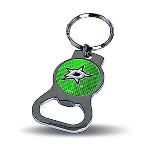 Rico Industries NHL Hockey Dallas Stars Metal Keychain - Beverage Bottle Opener With Key Ring - Pocket Size