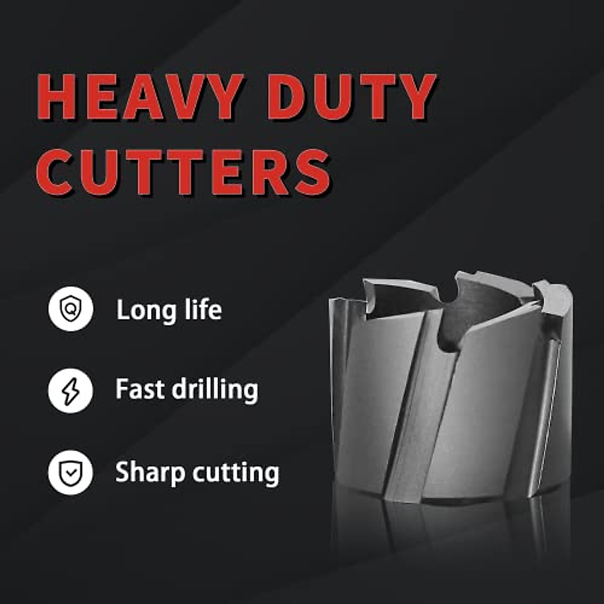 S&F STEAD & FAST Spot Weld Cutter Kit, 7 Cutters, 3/8 Shank, Depth of Cut 1/4, Cutting Diameter 5/16-3/4