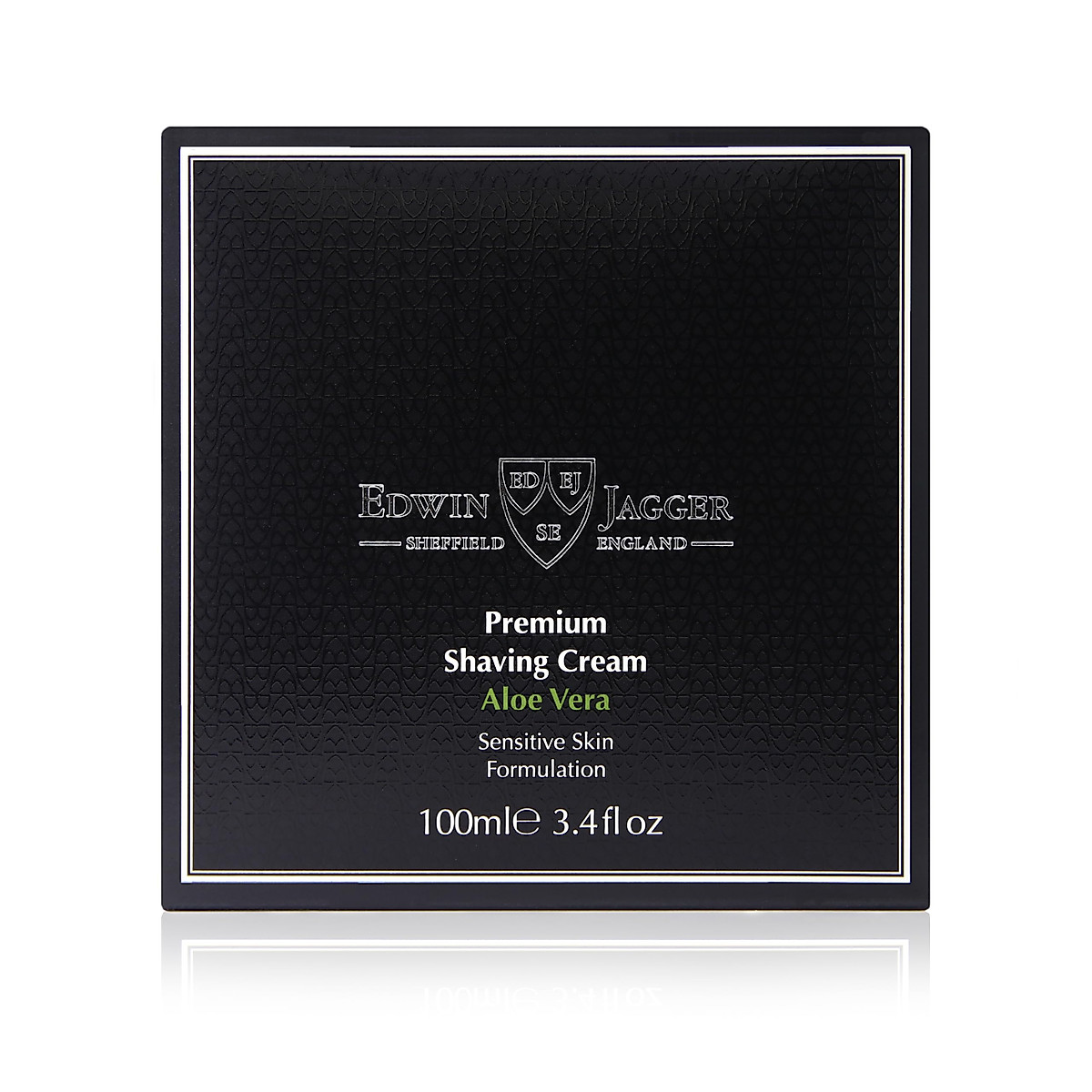 Edwin Jagger 99.9% Natural Premium Shaving Cream, 100ml Tub - Aloe Vera, 3.4-Ounce