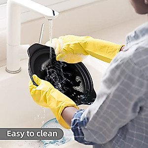 Clay Pot For Cooking, Korean Stone Pot With Lid,Ceramic Casserole Hot Pot Bibimbap And Soup,Clay Pot Serves 2-3 People