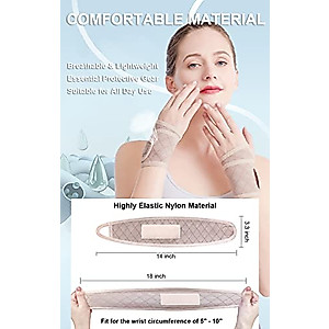 2 Pack Wrist Brace Wrist Wraps for Women Men, Carpal Tunnel Wrist Brace Wrist Straps for Weightlifting (Beige)