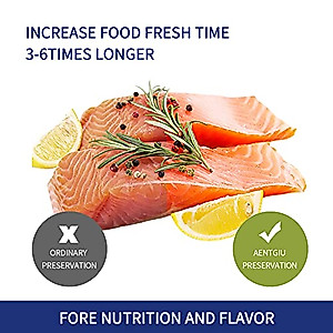 Runmoglon 150 Vacuum Sealer Bags for Food,50 of Each Size:Gallon 11" x16",Quart 8" x12",Pint 6" x10",Commercial Grade Precut Bag,Heavy Duty,Great for Vac Storage,Meal Prep or Sous Vide