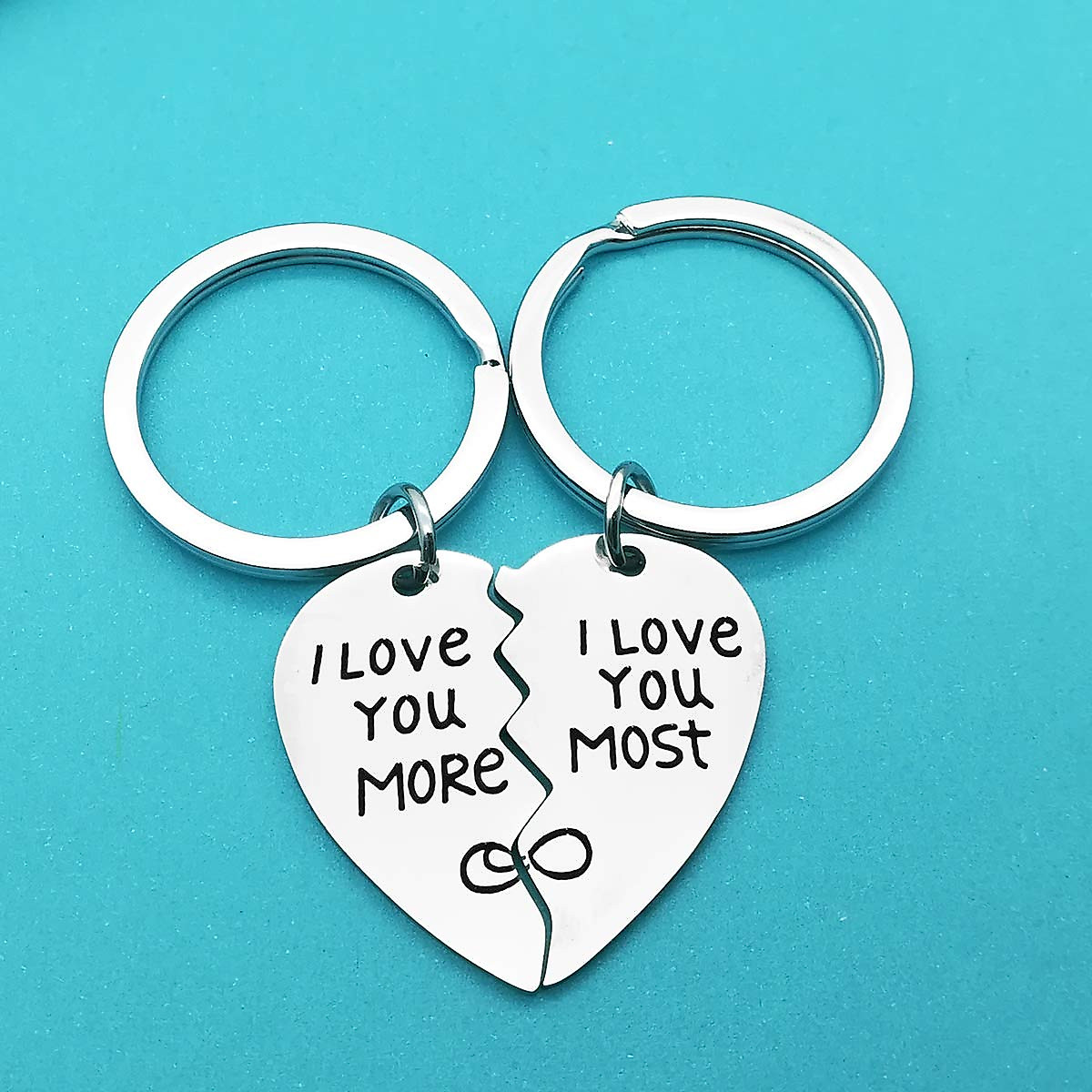 Nekoki Couples Keychain Gifts for Boyfriend Girlfriend Husband Wife I Love You Keychain Set Valentine's Day Gifts Christmas Birthday Anniversary Keychain Gifts for Couple