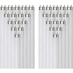 Sunlite 30125 2 Foot T8 Linear Fluorescent Lamp, 17 Watts, 1450 Lumens, F17T8/SP841, 4100K Cool White, Medium G13 Bi-Pin Base, ROHS Compliant, 30 Pack