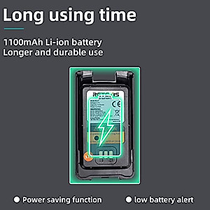 Retevis RT47 Waterproof Walkie Talkie,Two Way Radio with Mic, License-Free,Lightweight,Professional 2 Way Radio for Industrial Manufacture (4 Pack)