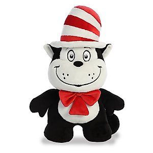 Aurora® Whimsical Dr. Seuss™ Dood Plushie™ Cat in The Hat Stuffed Animal - Magical Storytelling - Officially Licensed - Multicolor 11 Inches