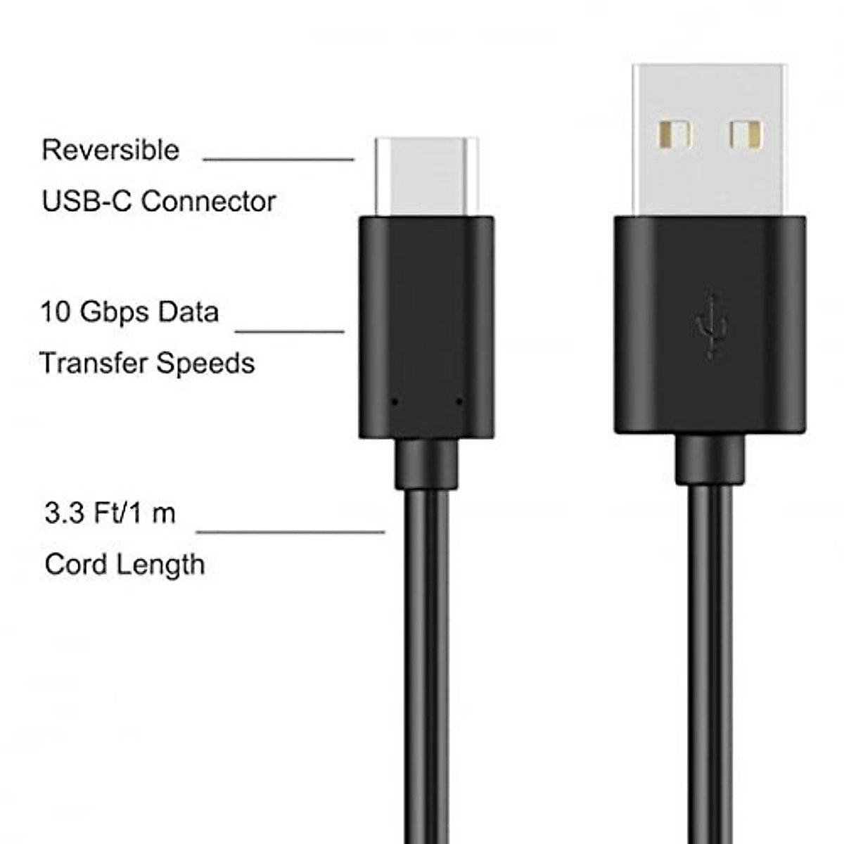 Replacement Compatible Apple TV 4th and HD Generation USB C Sync/Transfer/Reset/Restore/Data/Charger Cable by Mastercables® - Not Suitable for Charging Remote