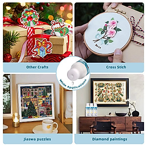 Diamond Painting Sealer 3-Pack 360ML 5D Diamond Painting Glue Sealer Diamond Art Glue Sealer Permanent Hold & Shine Effect Diamond Painting Accessories Kits for Diamond Painting and Puzzle Glue (12OZ)