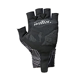 veloToze Aero Cycling Gloves Gel Padded Palm for Comfort - Aero Fabric Reduces Drag - Gloves for Men and Women’s Bike Racing (Black, Large)