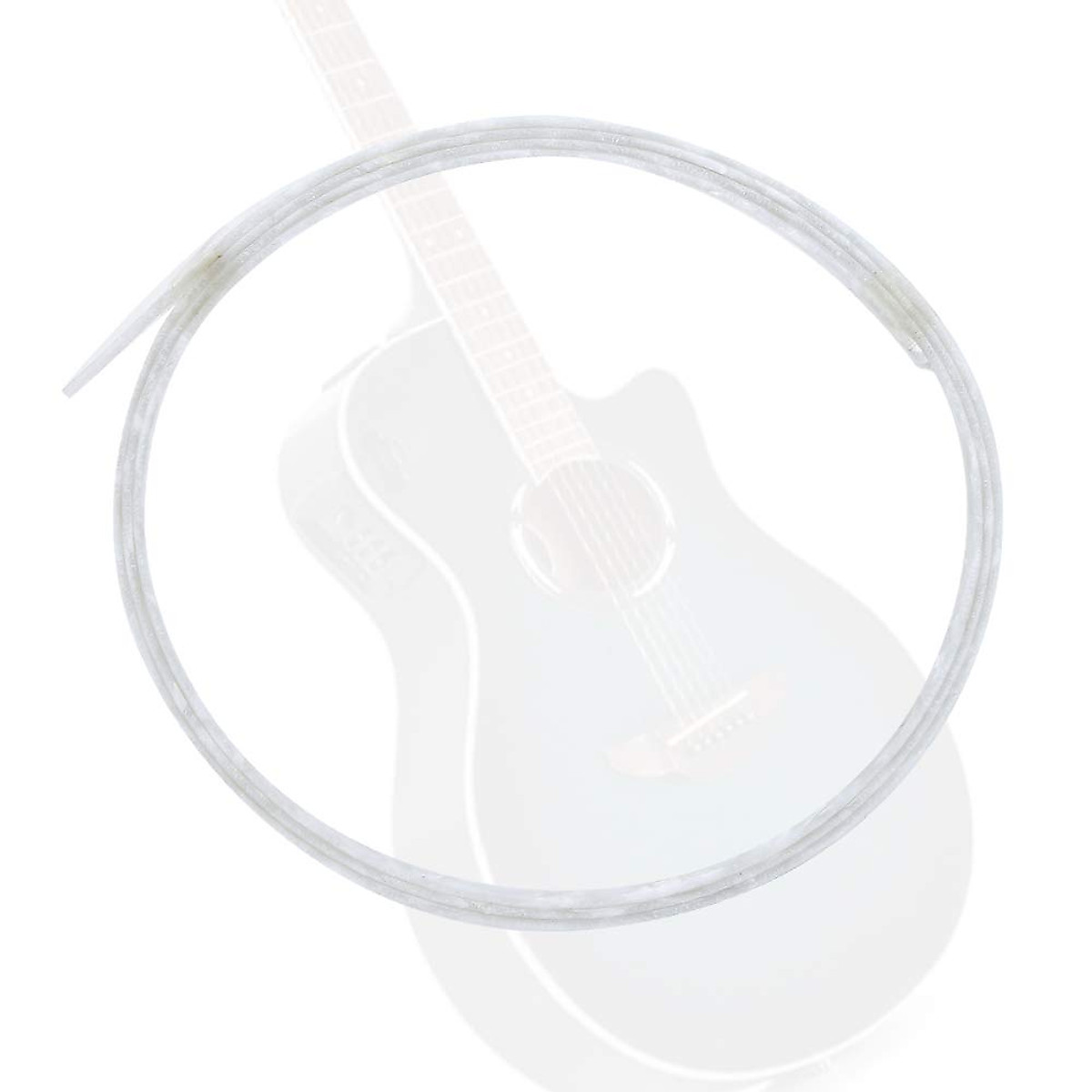 Bnineteenteam 5Pcs Guitar Binding Purfling,6mm Width Celluloid White Pearl Guitar Binding Purfling for Acoustic Guitar Classical Guitars Performance Accessory