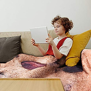 71" Cookie Blanket Throw Blanket - 290GSM Novelty Chocolate Chip Cookie Blanket with Soft Microfiber, Round Cookie Blanket Adult Size for Kids Women Men 1 Pack