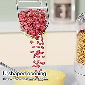 (Upgrade) XIYAO 20LBS Rice and Grain Storage Container, 360°Rotating Food Dispenser with Sealing Lid, Food Cereal Container Bins for Rice & Cereal Kitchen Storage