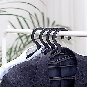 [Made in Korea] Kazt Multi Non-Slip Hangers, S-Shape Design, Slim Profile and Space Saving, Everyday Use for Clothes, Ties, Scarves, Accessories and More (Pack of 30)