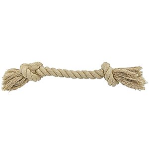 Natural Hemp & Cotton Dog Rope Toy - USA Made, Durable and Fun