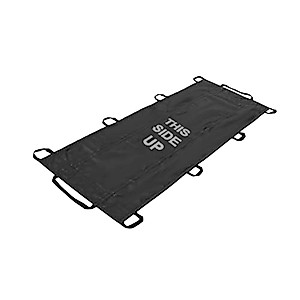 The Original Rescue Essentials Brand QuikLitter, Black Nylon Handles, Non-Woven Fabric, 500 Lb Rated, Low Cost, Disposable for Patient Transfer, Casualty Evacuation