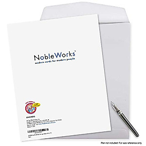 NobleWorks - 1 Jumbo Funny Card for Birthdays (8.5 x 11 Inch) - Cartoon Joke, Humor Bday Card with Envelope - Everyone Kiss My A-s J5452BDG