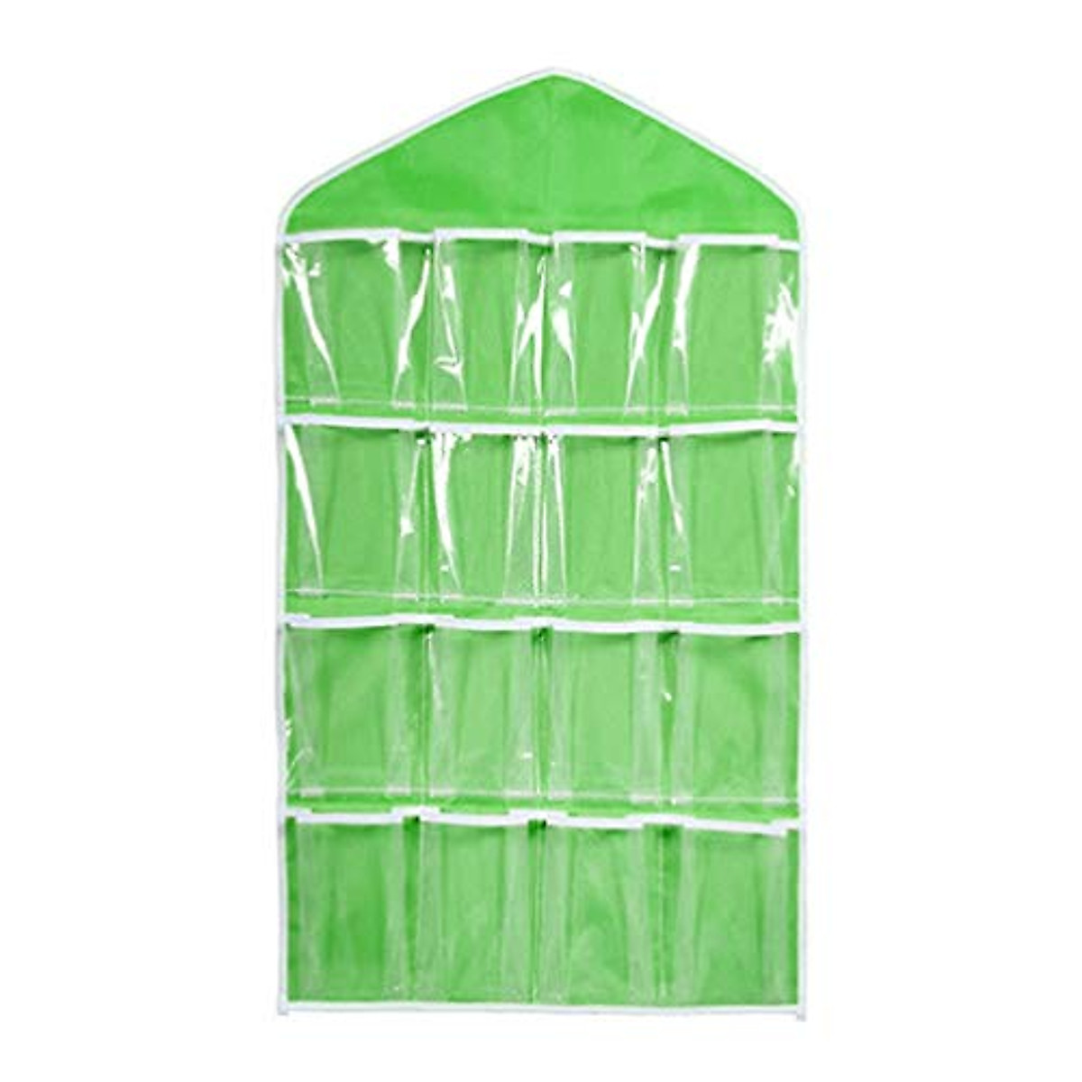 POPETPOP Socks Bra Rack Hanger Organizer Hanging Pockets Over The Door: 16 Clear Pockets Hanging Closet Storage Bag Shoe Underwear Sock Bra Organizer Underwear Sock Storage Organizer