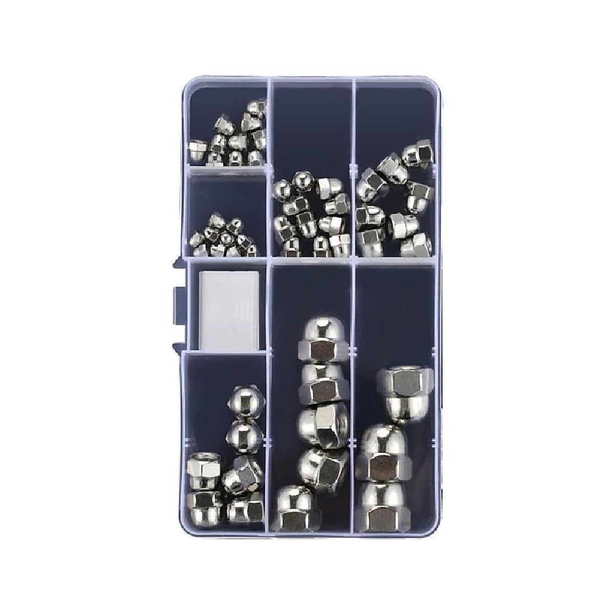 YOOYEH 50PCS 1/4-20 Acorn Cap Dome Head Nuts 304 201 316 Stainless Steel Nut Set Acorn Cap Nuts Decorative Dome Nuts