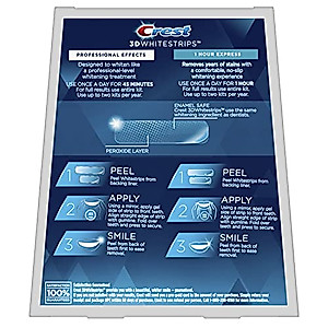 Crest 3D Whitestrips, Professional Effects Plus, Teeth Whitening Strip Kit, 48 Strips (24 Count Pack)