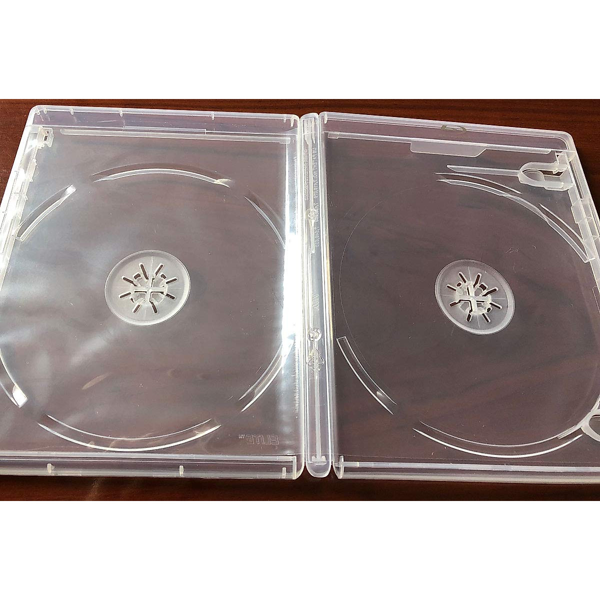 Viva Elite New 5 Clear Blu-Ray Double Case Box 12.5 mm Standard Size WITH Logo Hold 2 Discs