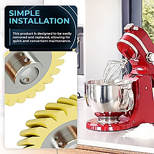 [LIFETIME WARRANTY] Ultra Durable W10112253 Mixer Worm Gear Replacement Part by BlueStars – Exact Fit For Whirlpool & KitchenAid Mixers - Replaces 4162897 4169830 AP4295669