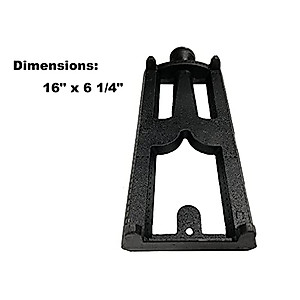 Dongftai CB270A (2-Pack) 16” Cast Iron Burner Replacement for DCS 27, 27 Series, 27ABQ, 27ABQR, 27BQ, 27BRQ; Lynx CS30, L27, L30, L30PSP, L36, L42, L54, L5430, L54PS, LBQ27, LBQ36, LBQ48, LCB1, LCB2