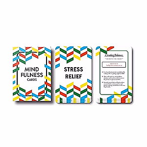 Allura & Arcia 52 Mindfulness Cards - Stress Less, Mindful Meditation, Gratitude, Kindness, Self Care & Relaxation
