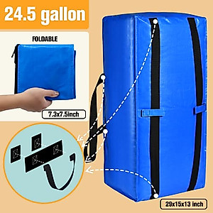 Heavy Duty Large Storage Bags, XL Blue Moving Bags for College Dorm Room Essentials, Moving Supplies Compatible with IKEA Frakta Cart, 4 Packs