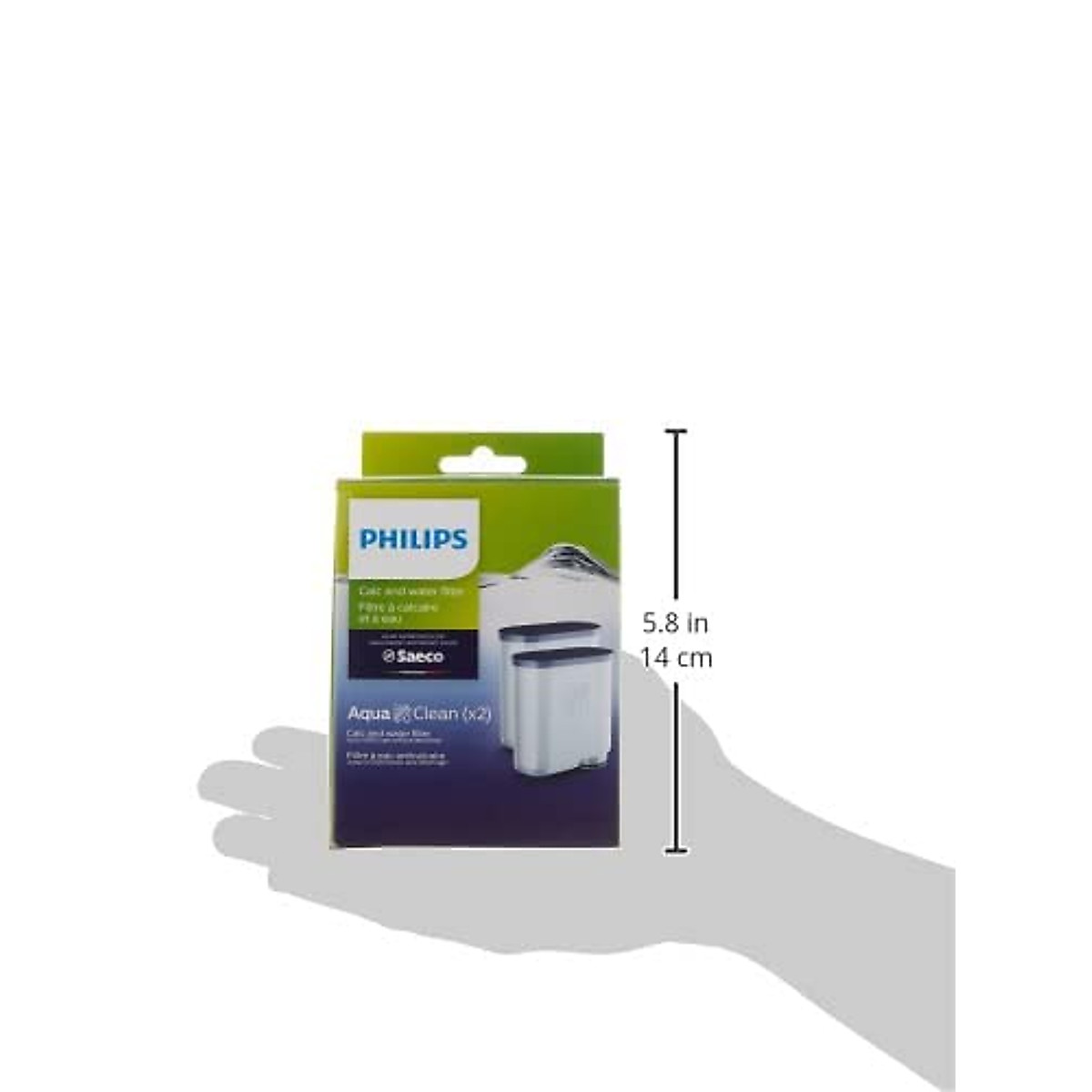 Philips Saeco AquaClean Filter 2 Pack, CA6903/22