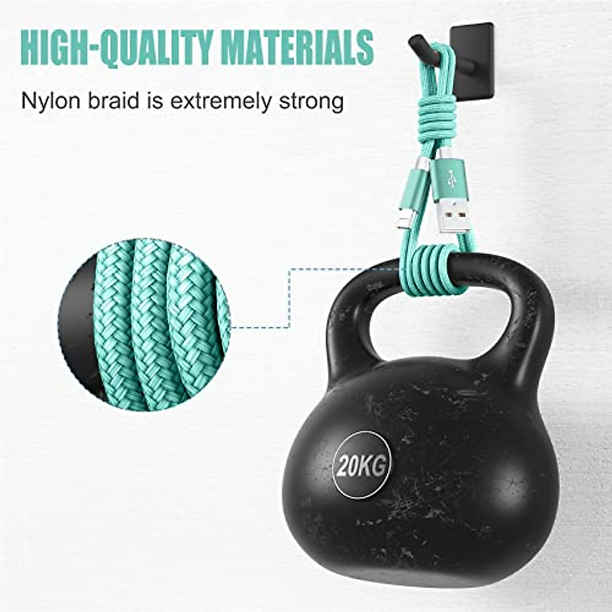 iPhone Charger Cord 4Pack【3FT/6FT/6FT/10FT】MFi Certified Lightning Cable Fast Charging Cord Nylon Braided iPhone Charging Cable Compatible with iPhone13 /12/11 /Pro Max/XR/8/7/6/6s/SE 2020-Multicolor