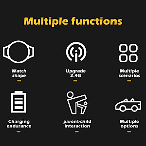 UKKUER Mini RC Car Watch Toys, Mini Long Distance Watch RC Car, Battle Watch Racing Toys Kids Boys Girls Outdoor Toys Birthday Gifts