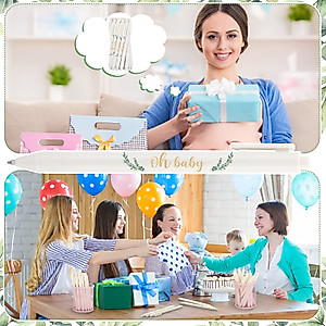 Ireer 36 Pcs Baby Shower Pens Gifts Bulk Party Favors for Guests Games Neutral Gender Reveal Favors Baby Shower Prizes Souvenirs Gift Bags Stuffer Supplies(Sage Greenery)