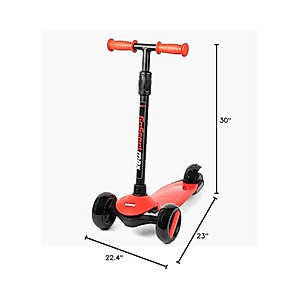 New-Bounce Scooters for Toddlers - 3 Wheel Scooter for Kids with Adjustable Handlebar - The GoScoot MAX is Perfect for Children and Toddlers, Girls and Boys Ages 3-10