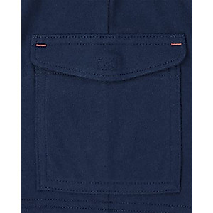 The Children's Place baby boys The Children's Place and Toddler Short Sleeve Fashion Top Cargo Shorts Set Shirt, Binocular, 3T US