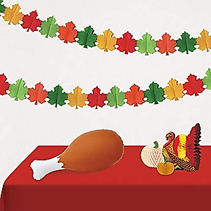 Beistle 2 FT Giant Inflatable Turkey Drumstick Leg Autumn Fall Thanksgiving Party Decorations and Photo Booth Props, Indoor/Outdoor Use, 24", Brown/White