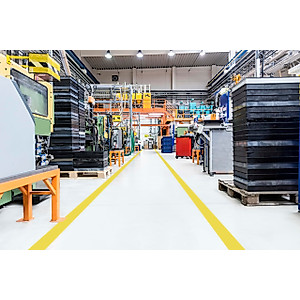 Rust-Oleum 2548838-6PK Professional Inverted Striping Spray Paint, 18 oz, Yellow, 6 Pack