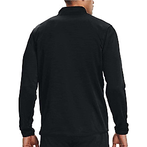 Under Armour Men's Armour Fleece 1/2 Zip T-Shirt , Black (001)/Black , Medium