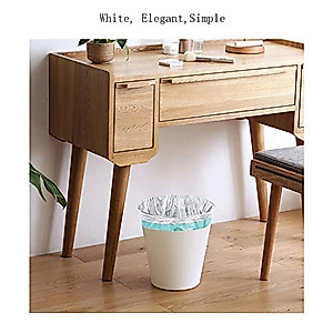 WanJiaXinHui 7-10 Gallon Tall Drawstring Trash Bags, Strong Garbage Bags for Kitchen Bath Bedroom Car Trash Can, Office Waste Bin Liners Bags Unscented,White,60 Count(7-10Gallon) …