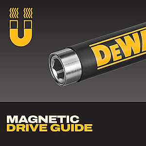 DEWALT DWAF2058CS 18 pc. Compact Magnetic Drive Guide Set, Yellow