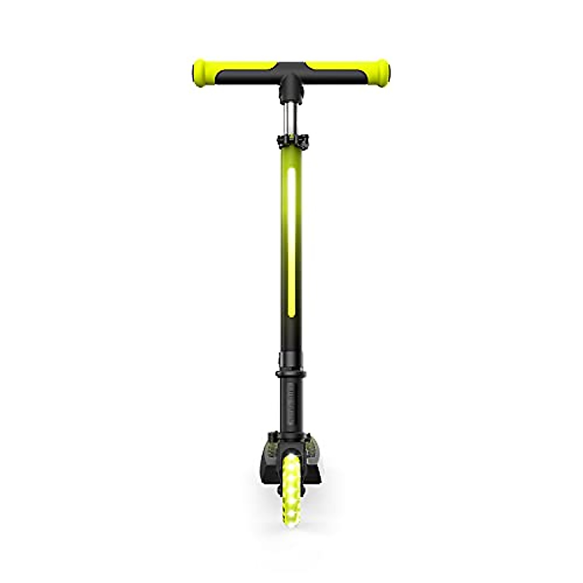 Jetson Scooters - Juno Kick Scooter (Electric Yellow) - Collapsible Portable Kids Push Scooter - Lightweight Folding Design with High Visibility RGB Light Up LEDs on Stem and Wheels