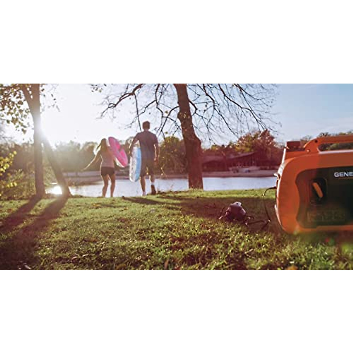 Generac GP3300i 7154 3,300-Watt Gas-Powered Portable Inverter Generator - CARB Compliant - Advanced PowerRush Technology - RV Essentials - Quiet and Compact Solution - Duplex Outlets - USB Ports