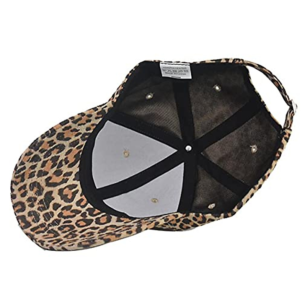Foetest Adjustable Baseball Cap Leopard Print Hat Cotton Sunhat Headwear Outdoor Sports Cap