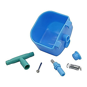 Koleso Automatic Rabbit Drinking Water Bowl Farm Equipment Rodents Feeding Supplies 8.5mm Plastic Drinking Fountain Waterer Cup 10 Sets-11711